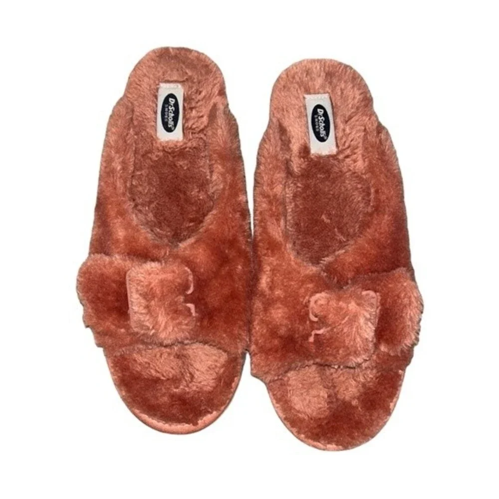 Dr. Scholl's | Shoes | Dr Scholls Fuzzy Faux 7 Barbie Barbie Core Pink ...